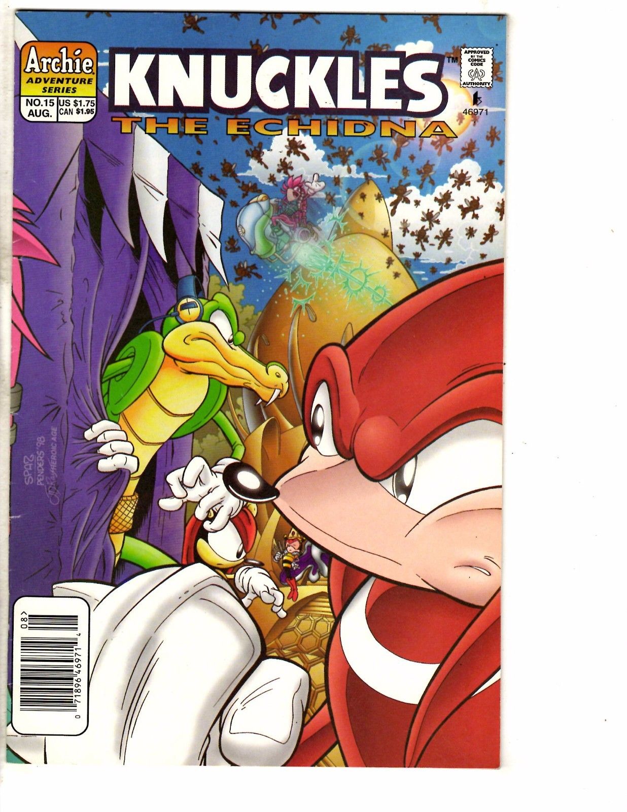 Knuckles # 15 VF Archie Adventure Series Comic Book Sonic The Hedgehog ...