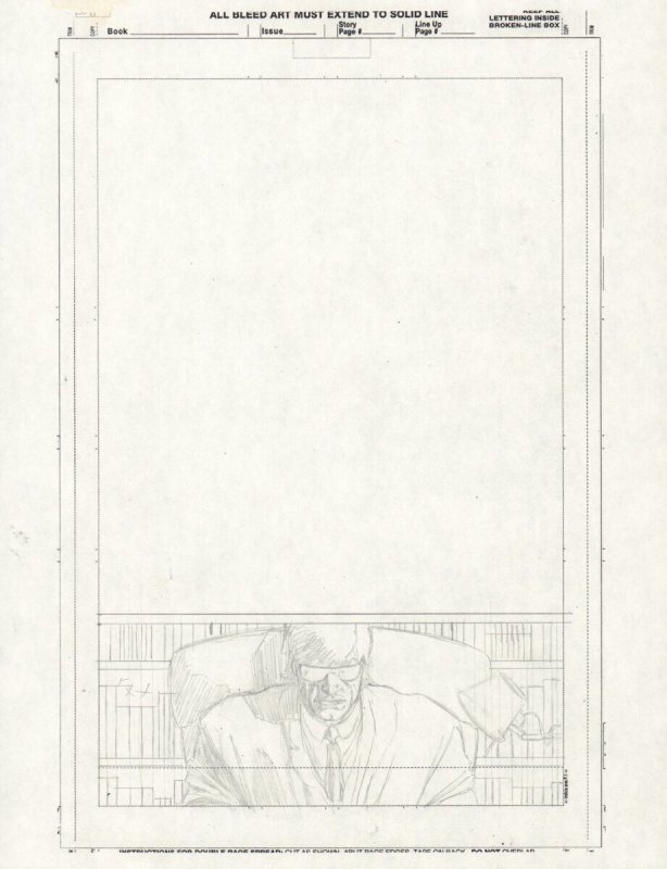 Daredevil Pencil Art Prelim - Suited Matt Bottom Panel - Art by Joe ...