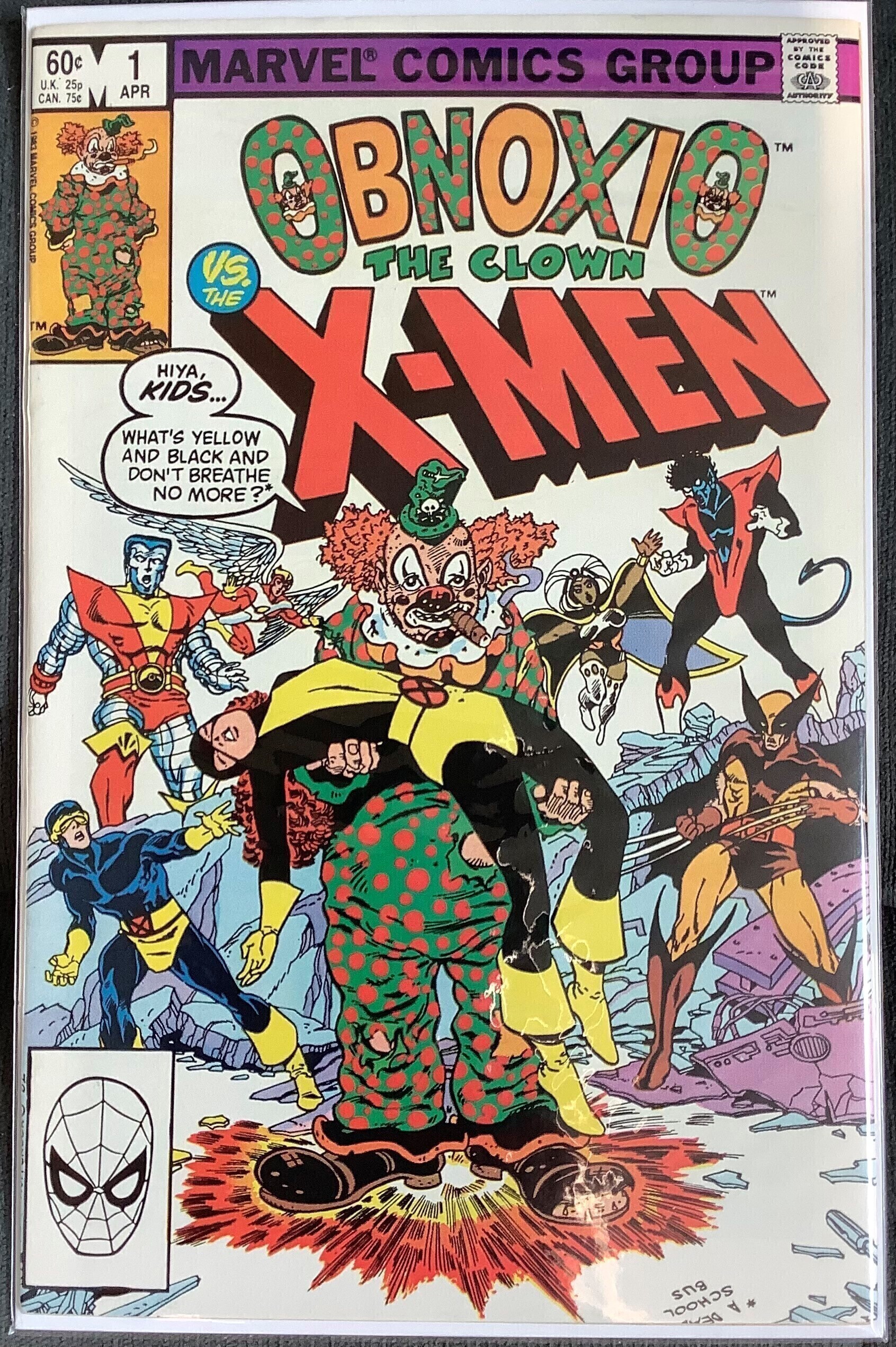 Obnoxio the Clown Vs. the X-Men Direct Edition (1983, Marvel) NM ...
