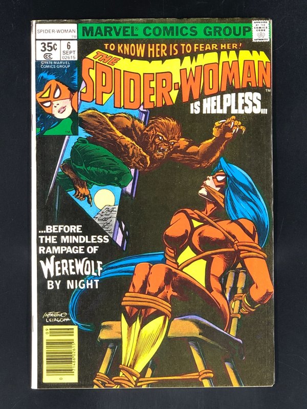 Spider-Woman #6 (1978) Crossover Appearance of Werewolf By Night ...