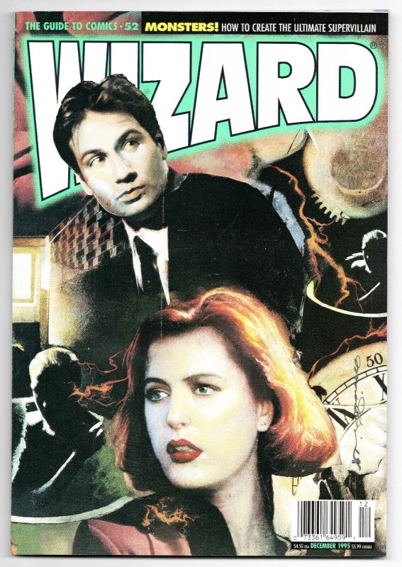 Wizard Magazine #52 VINTAGE 1995 X-Files Duchovny Anderson Cover ...
