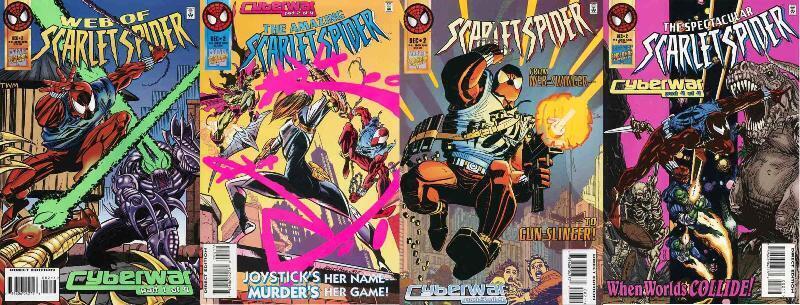 Scarlet Spider "Cyber War" (1995) 1-4 Complete 4-Part Multi-Series X ...