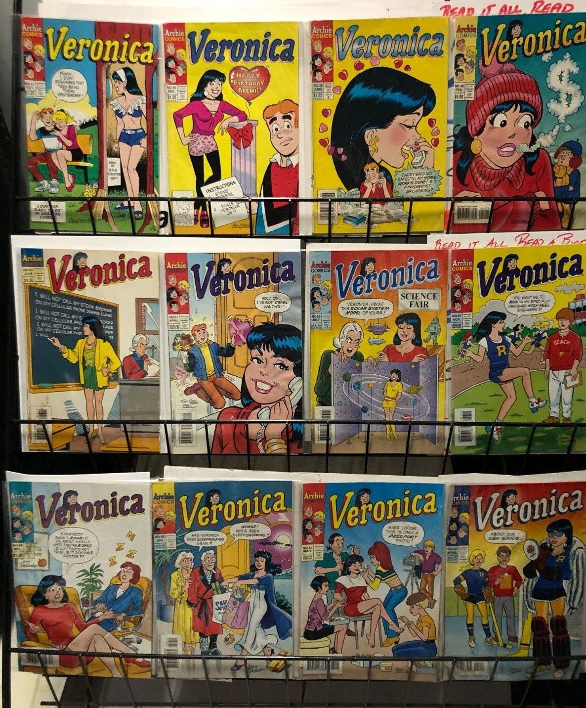 VERONICA 1990s reading copies FAIR to VG-F 19 diff aWYSIWYG Dan De ...