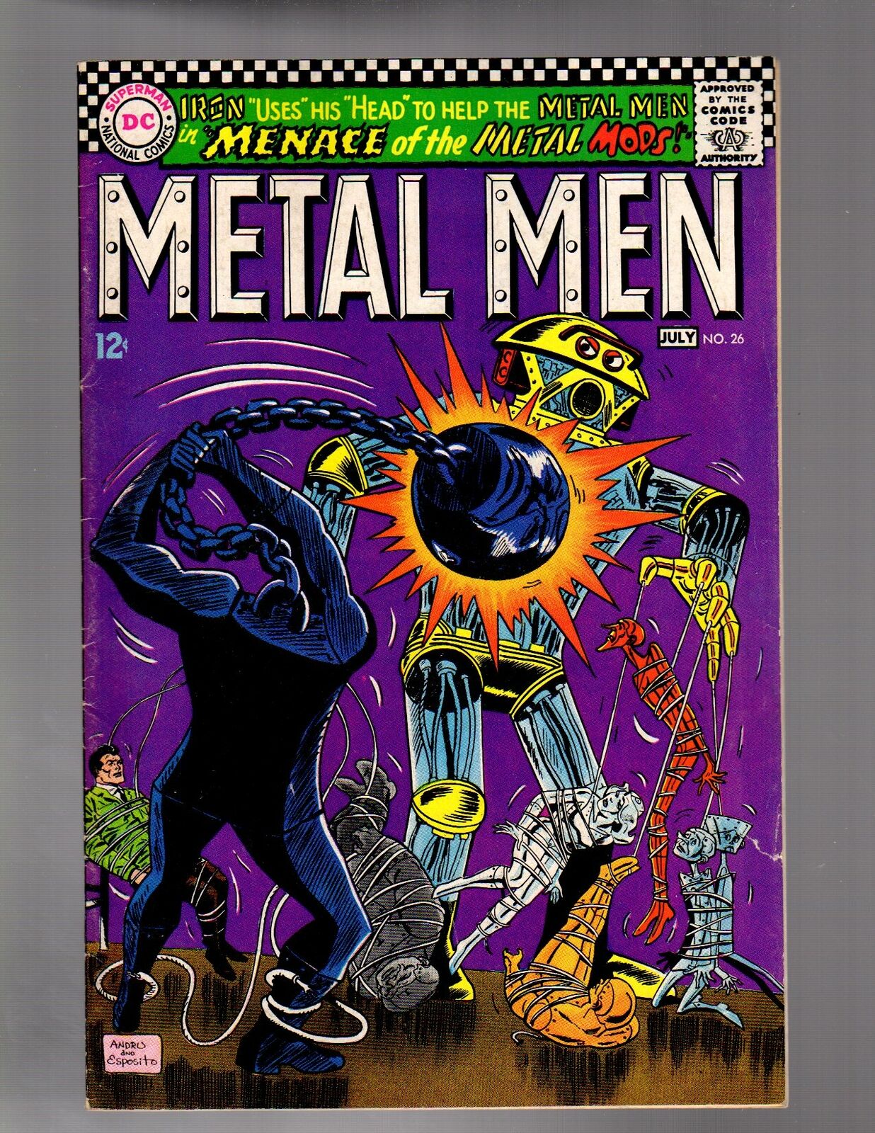 Metal MEN 26 Fine July 1967 | Comic Books - Silver Age, DC Comics ...