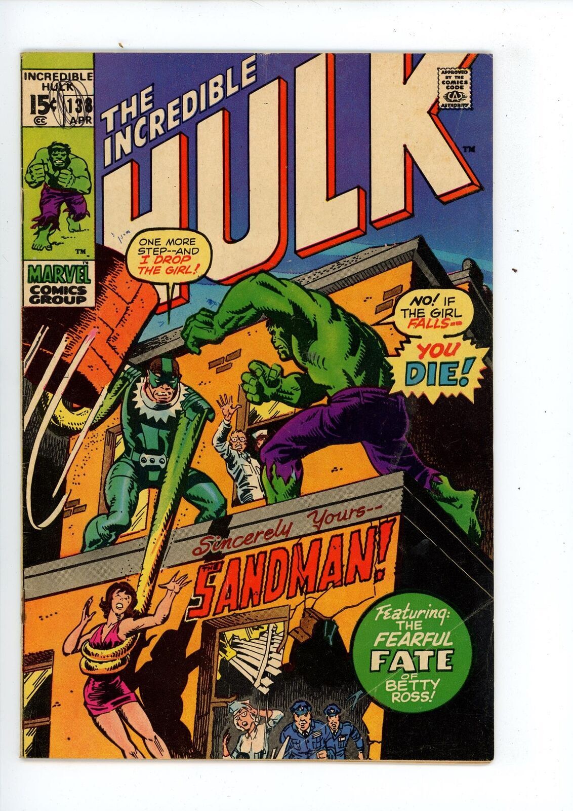 The Incredible Hulk #138 (1971) Hulk Marvel Comics | Comic Books ...