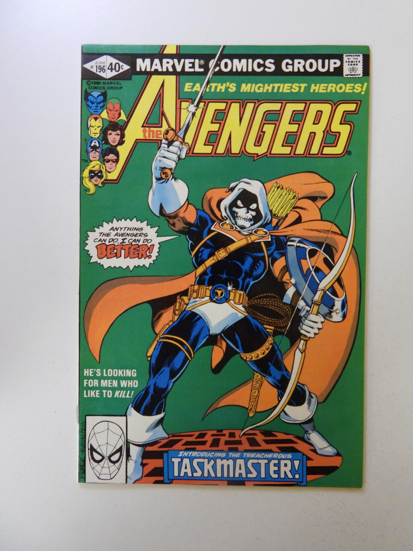The Avengers #196 (1980) 1st full appearance of Taskmaster VF+ ...