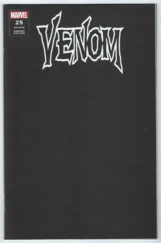 Venom # 25 Black Blank Variant Oversized Issue NM Marvel | Comic Books ...