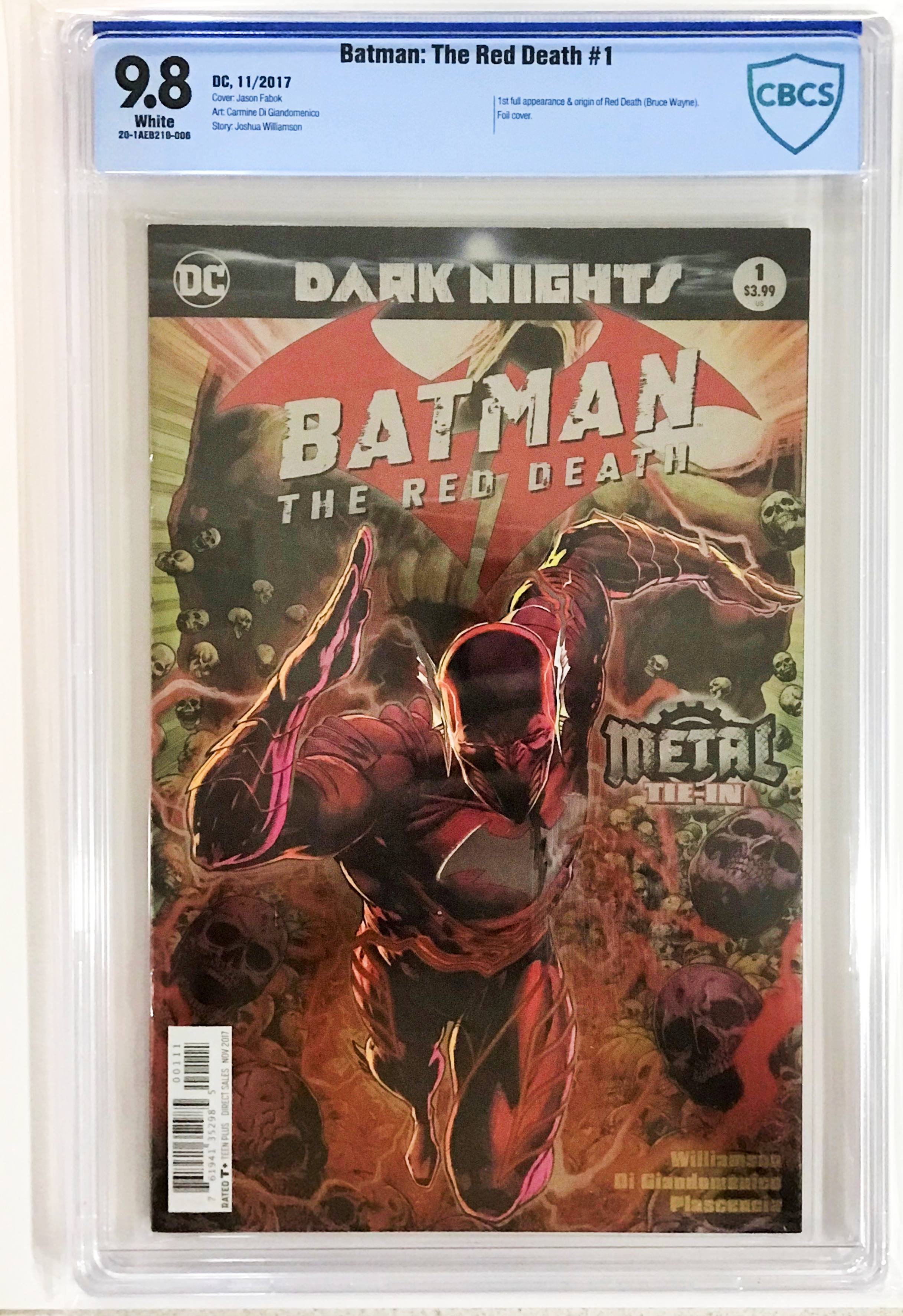Batman: The Red Death #1 (2017) CBCS 9.8 - KEY 1st Red Death | Comic ...