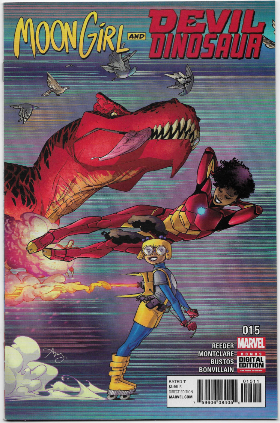 Moon Girl And Devil Dinosaur #15 Marvel 2017 Amy Reeder Ironheart Riri ...