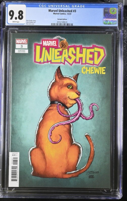 Marvel Unleashed #3 CGC 9.8 Ron Lim Chewie the Cat Variant Cover Marvel ...