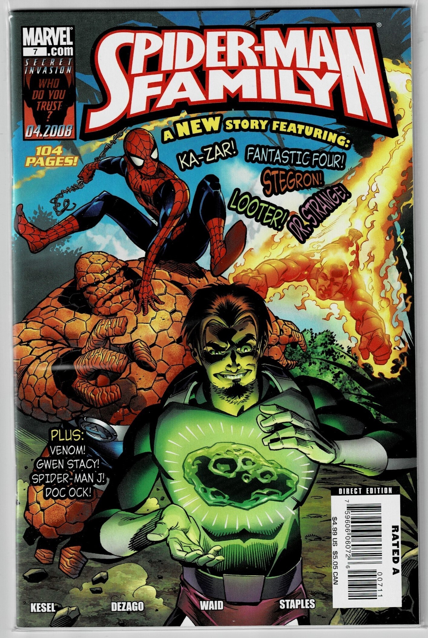 Spider-Man Family #7 NM, (Looter finds a meteorite and thinks he's a ...