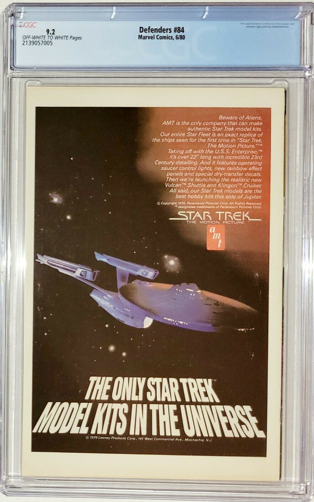 Defenders #84 CGC 9.2 (Marvel 1980) 1st mtg Sub-Mariner & Black Panther ...