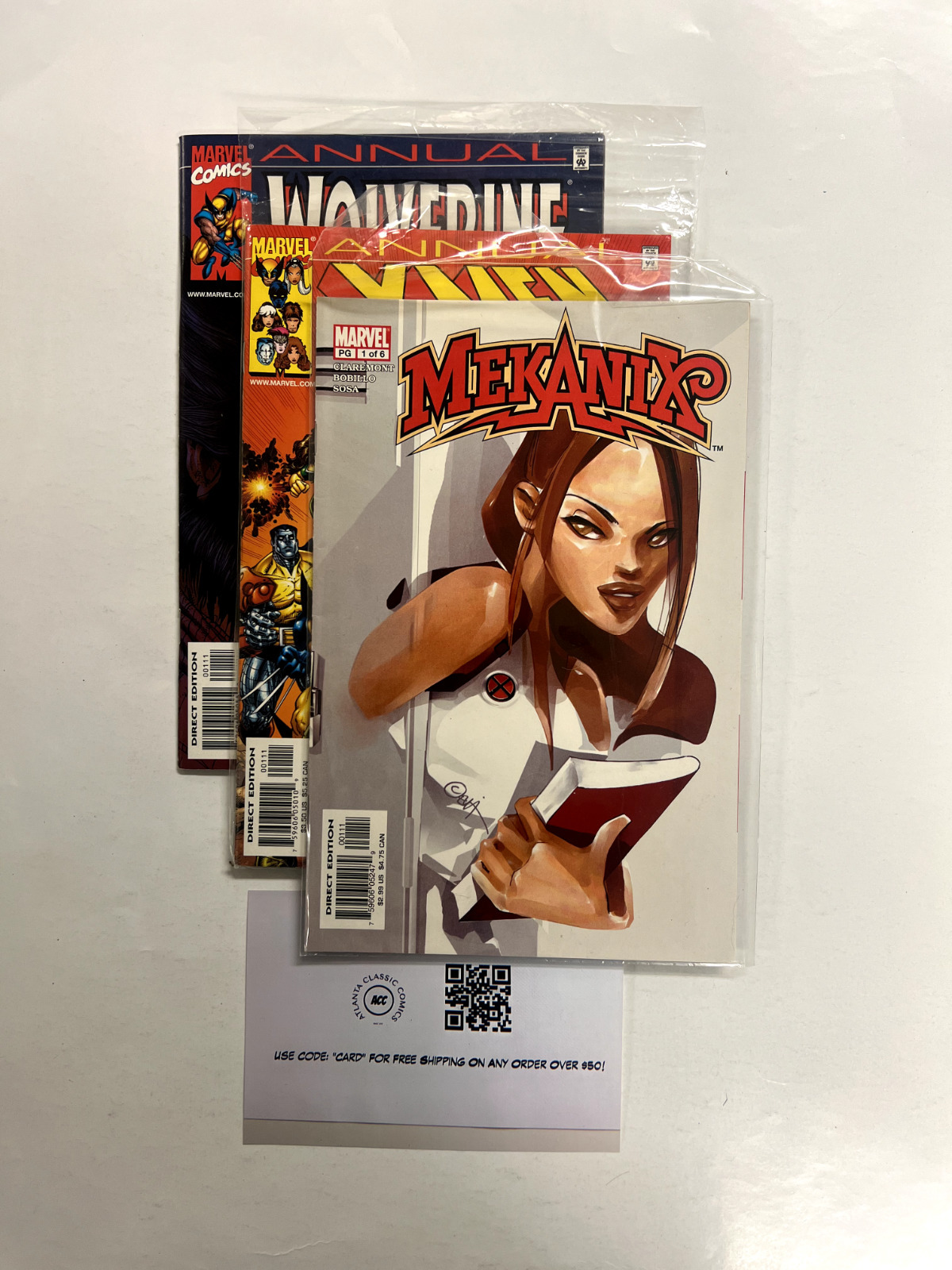 3 Marvel Comics Mekanix # 1 +X-Men # 1 + Wolverine # 1 Storm Defenders ...