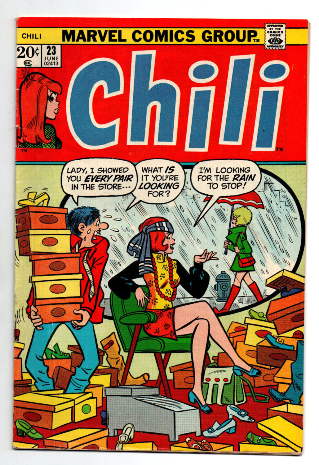 Chili #23 - Millie the Model appearance - Marvel - 1973 - FN+ | Comic ...