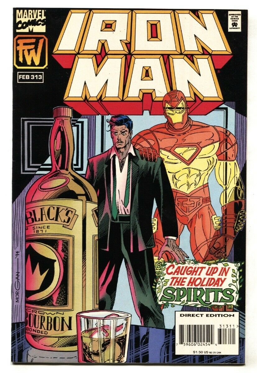IRON MAN #313 1995 comic book Tony Stark alcoholic cover | Comic Books ...