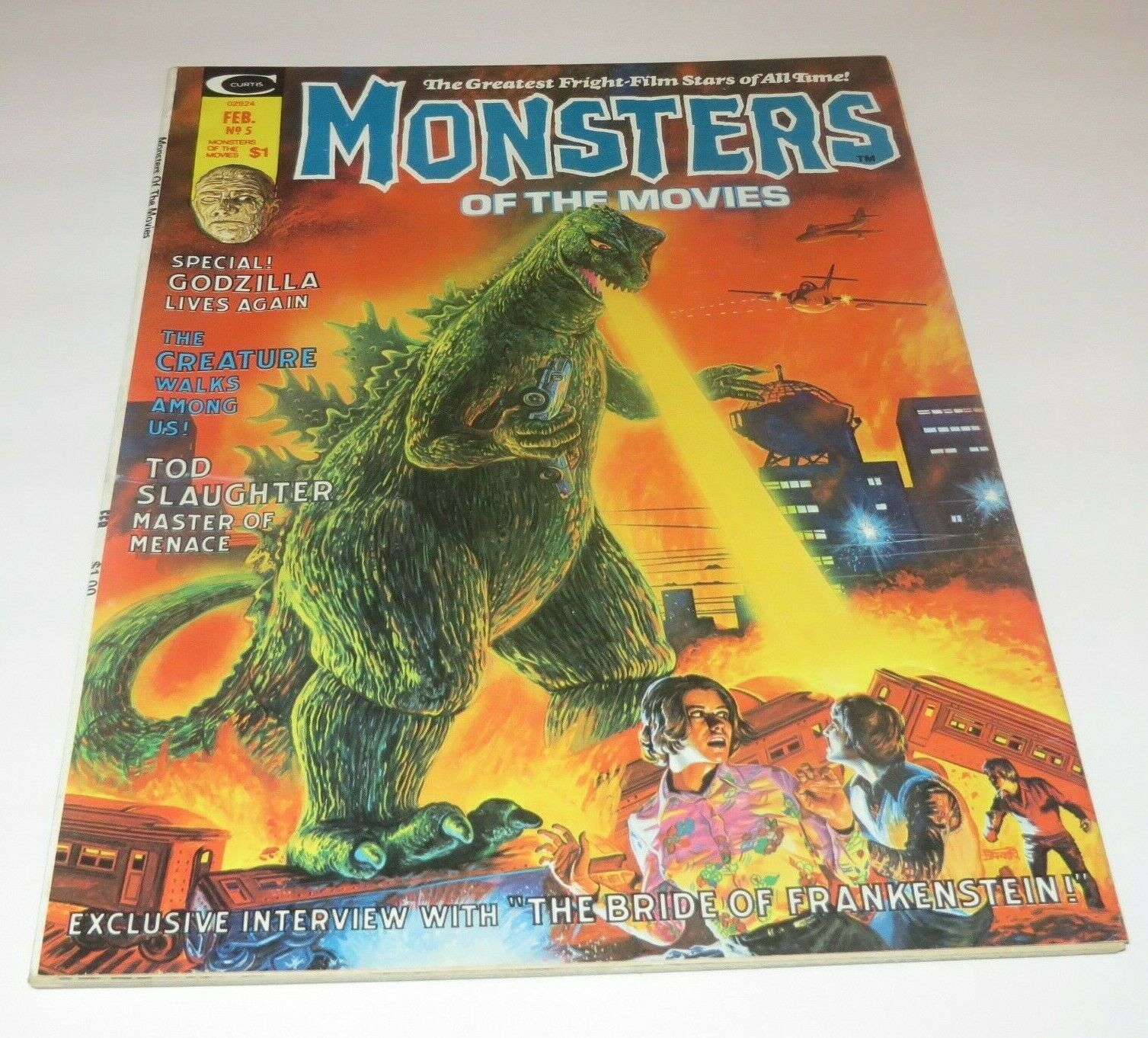 Monsters of the Movies #5 VF- 1975 Horror Magazine Godzilla Movie TV ...