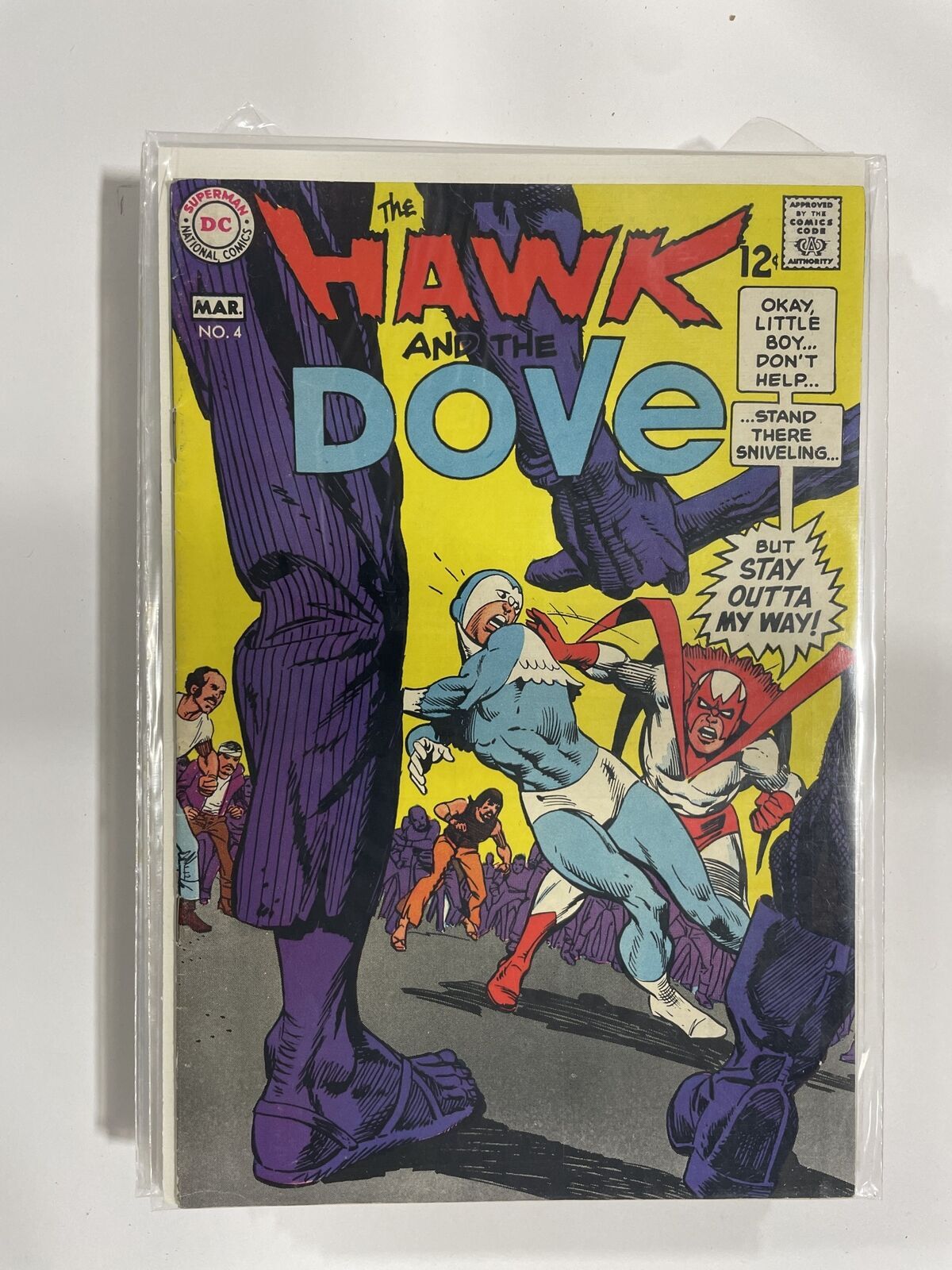 The Hawk and The Dove #4 (1969) The Hawk and the Dove FN10B245 FINE FN ...