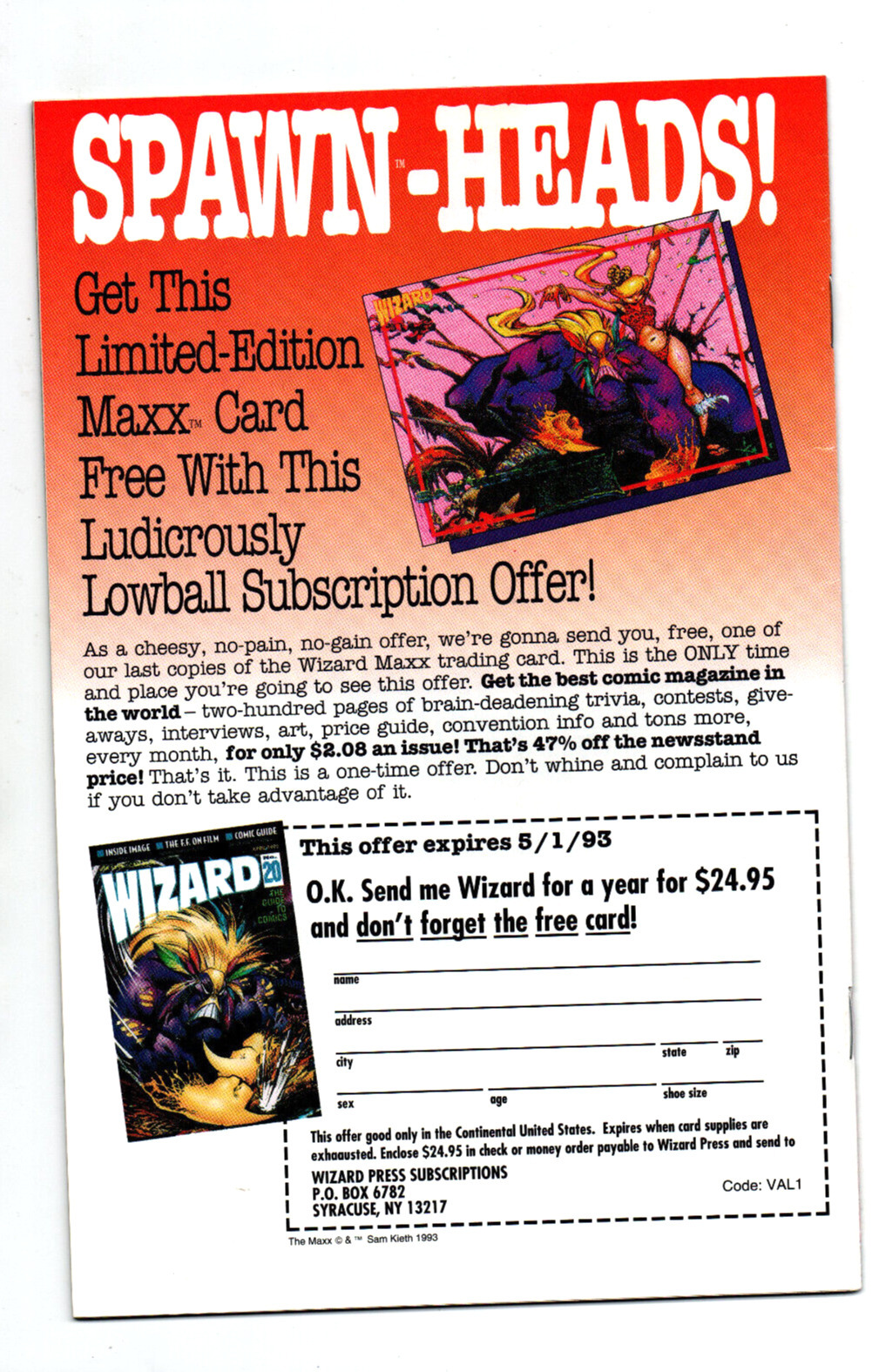 Spawn #8 - signed by Al Simmons aka Spawn w/poster - 1993 - FN ...