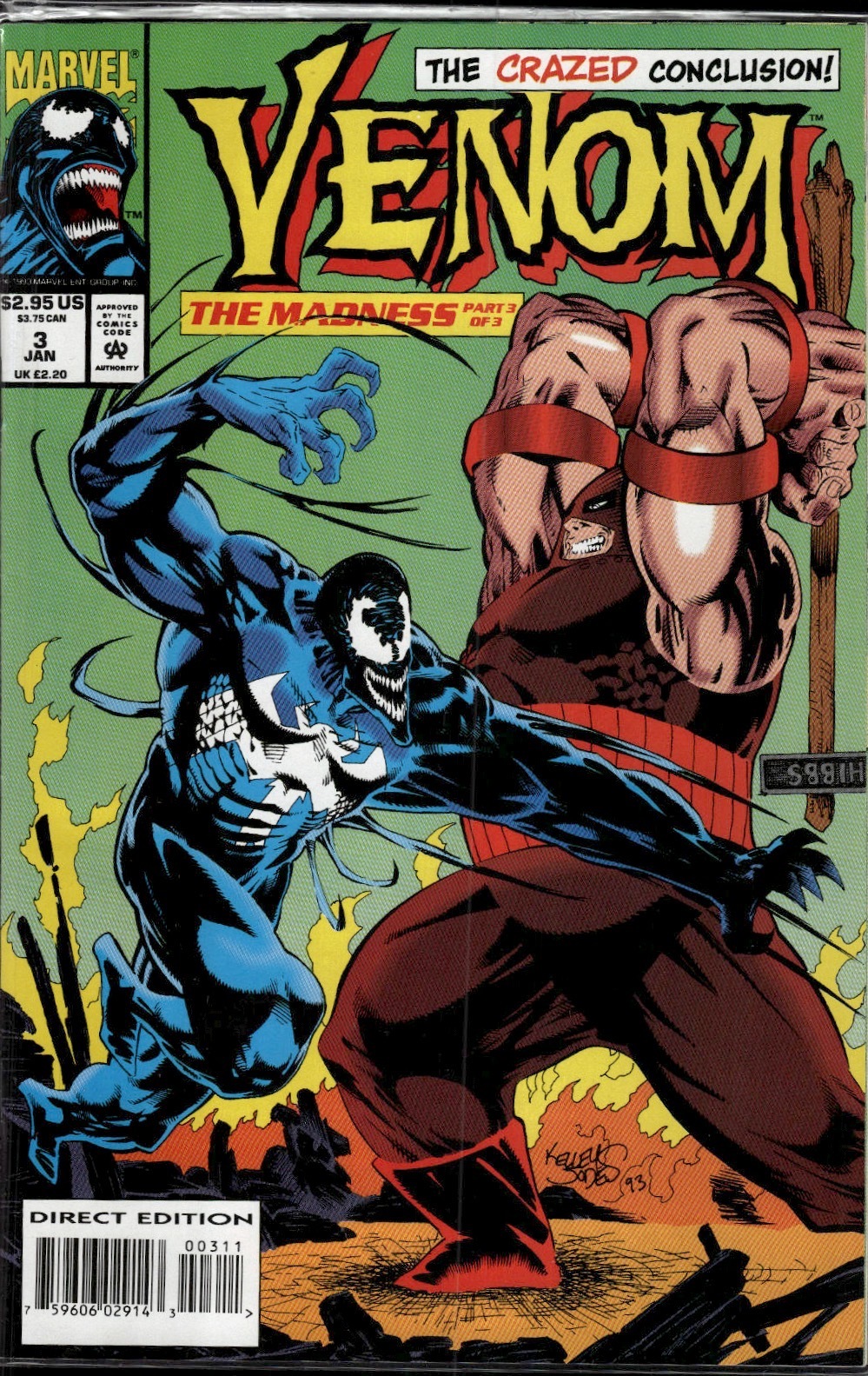 Venom: The Madness #3 (1994) Venom | Comic Books - Modern Age, Marvel ...