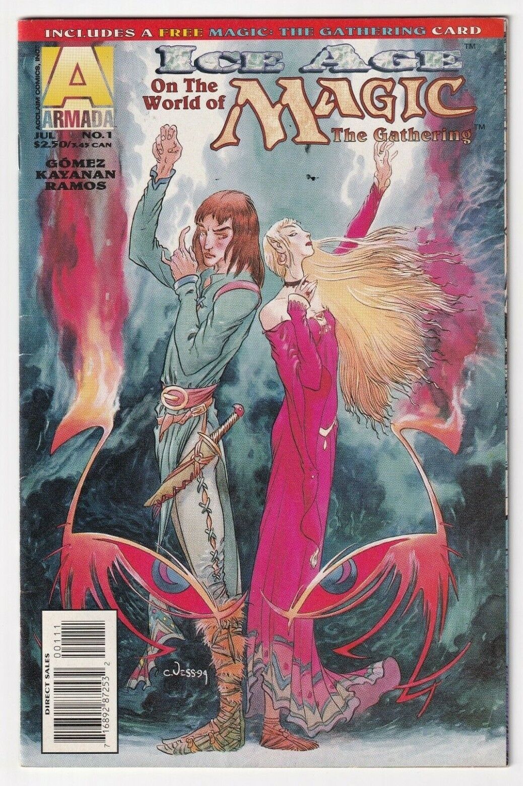 Ice Age On The World Of Magic The Gathering #1 July 1995 Armada Wizards ...