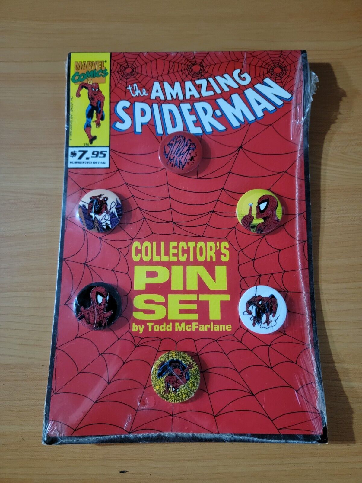 Vintage Marvel Comics Todd McFarlane Amazing Spider-Man Collector's Pin ...