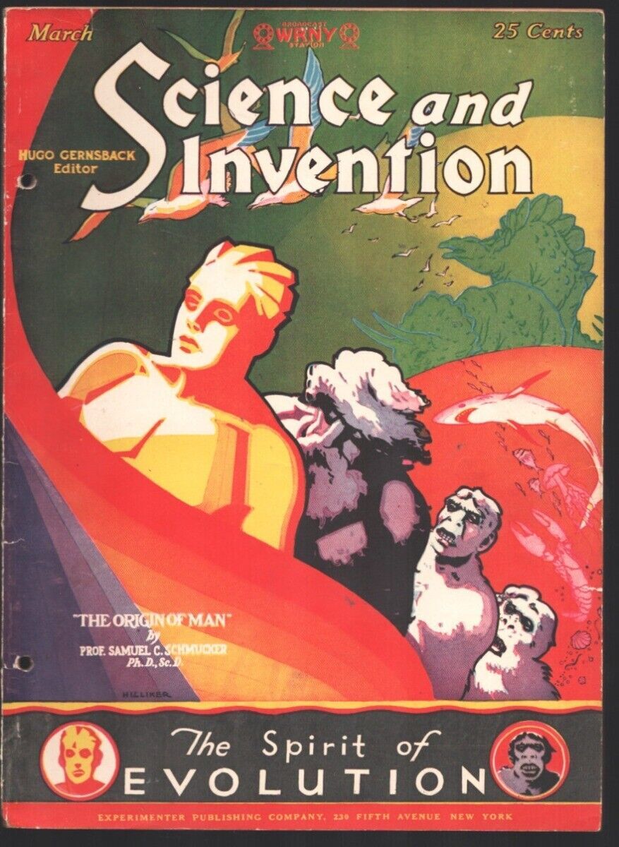 PULP: Science & Invention 3/1929-Gernsback-Origin of Man- Samuel ...