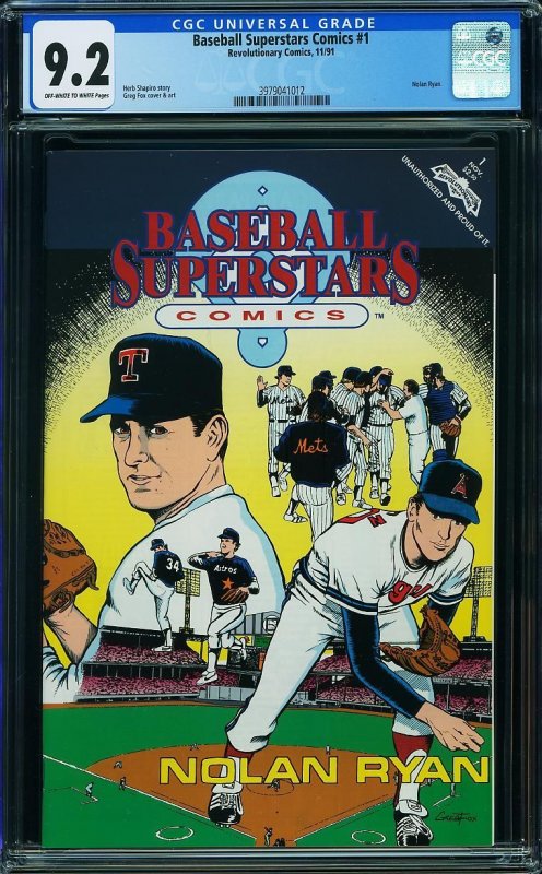 Baseball Superstars Comics #1 (1991) CGC 9.0 Vfnm | Comic Books ...