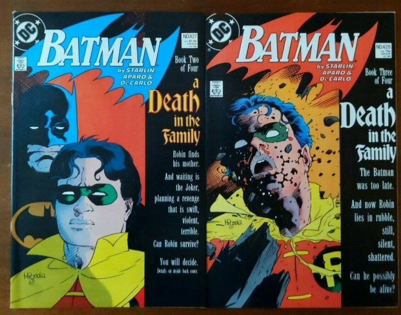 Batman #427 & 428 - Death In The Family Death Of Robin Jason Todd ...
