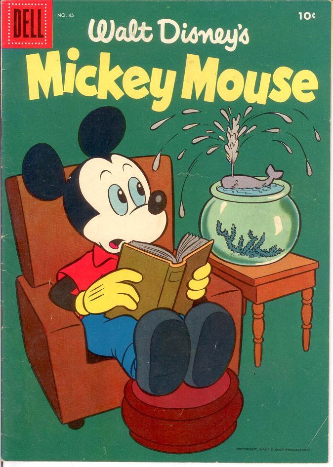 Mickey Mouse 45 Fine Dec.-Jan. 1956 Comics Book | Comic Books - Golden ...