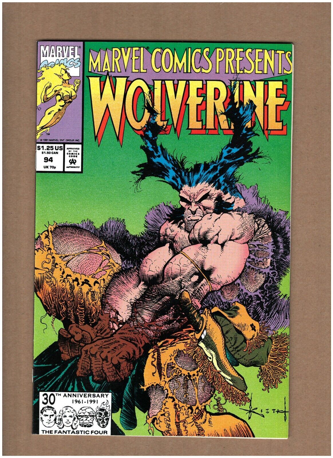 Marvel Comics Presents #94 Sam Kieth Wolverine Ghost Rider & Cable NM ...