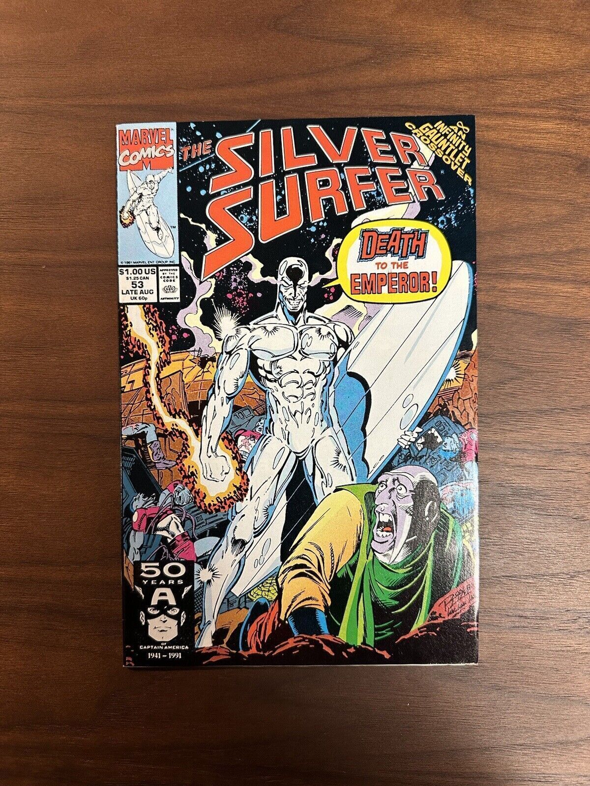 Silver Surfer #53 FN/VF 1st Appearance of Ael-Dan & Dar-Benn (Marvel ...