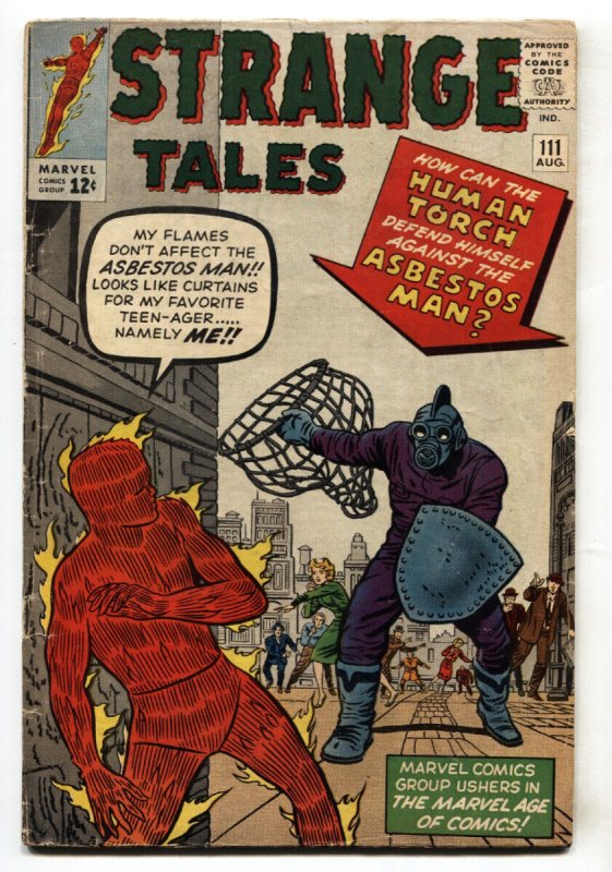 Strange Tales #111 1963-Marvel-Human Torch-Jack Kirby-2Nd DR Strange ...
