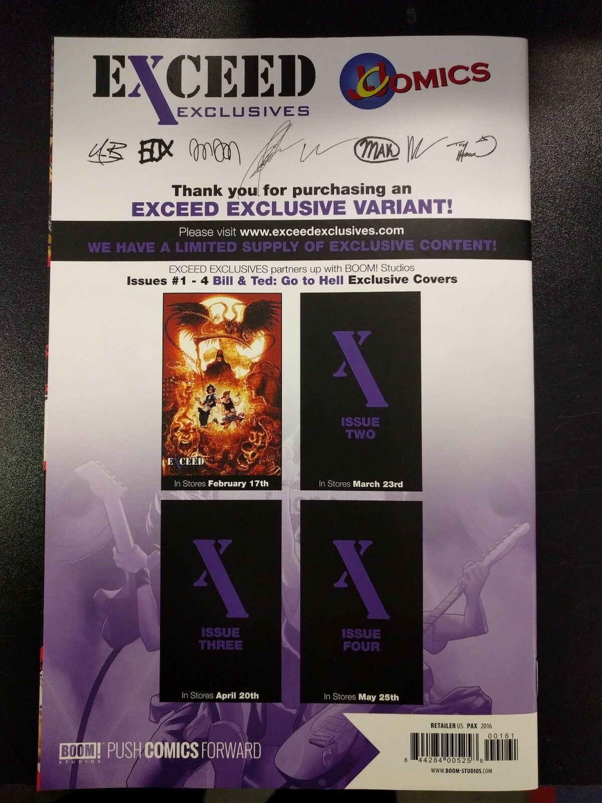 Bill & TED GO to Hell #1 Jesse James Comics Exceed Exclusive Cover Boom ...