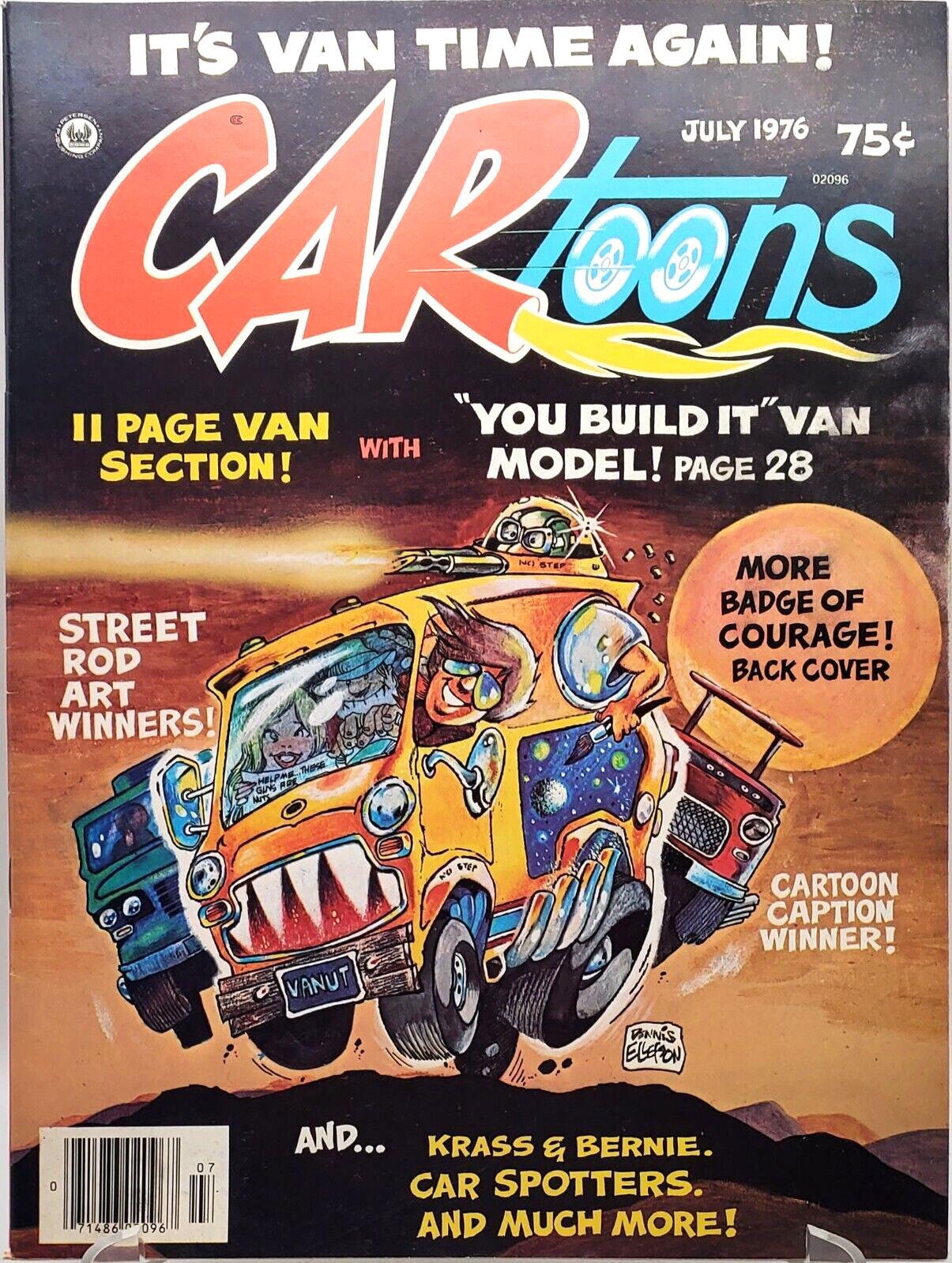 CARtoons Magazine July 1976 Car toons for the car enthusiasts VAN TIME AGAIN! | Comic Books ...