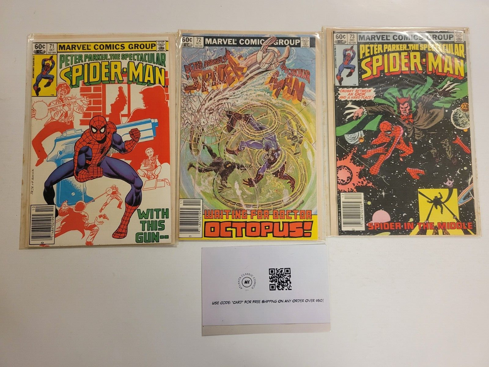 3 Peter Parker Spectacular Spider-Man Marvel Comic Books #71 72 73 71 ...