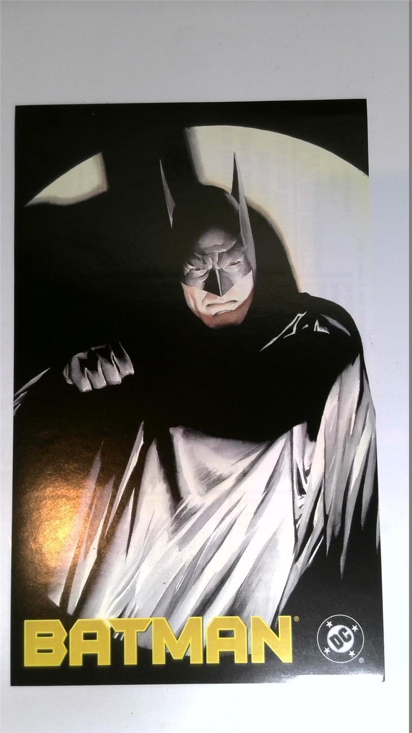 Vintage Comic Store Batman 8"x 5" 2-Sided ALEX ROSS PROMO Flyer 1998 DC ...