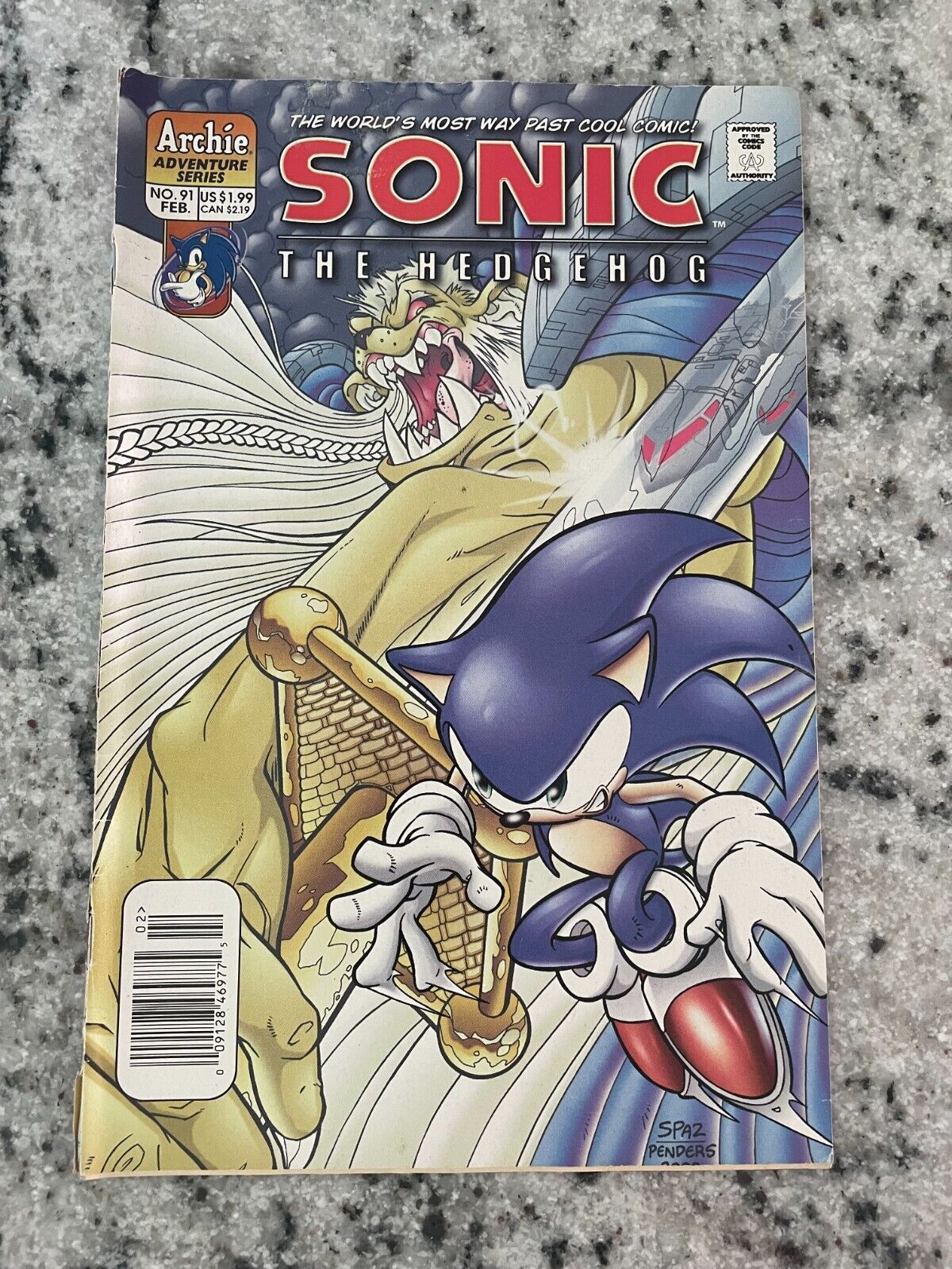 Sonic The Hedgehog # 91 VF Archie Adventure Series Comic Book Tails 16 ...