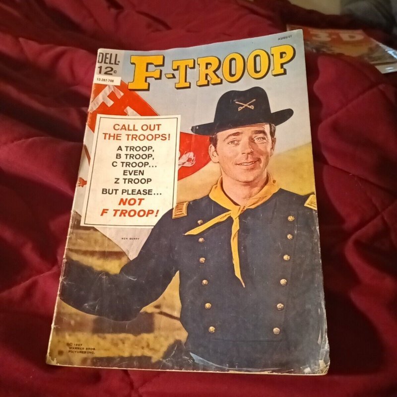 F-TROOP #7 Dell Rare Last Comic 1967 Silver Age Photo Cover Ken Berry ...