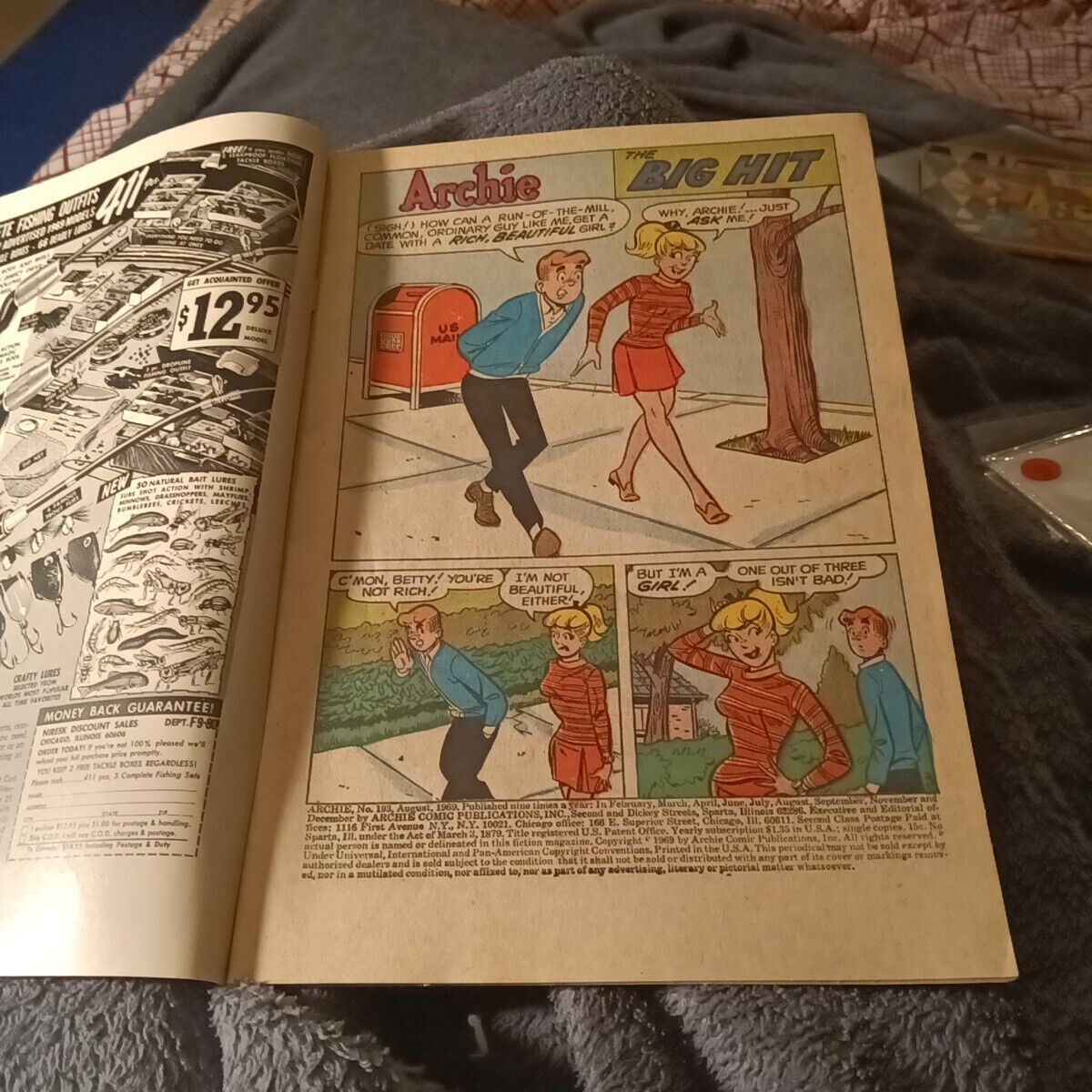 ARCHIE COMICS 193 Mlj Teen Humor 1969 Betty & Veronica Jughead Silver ...