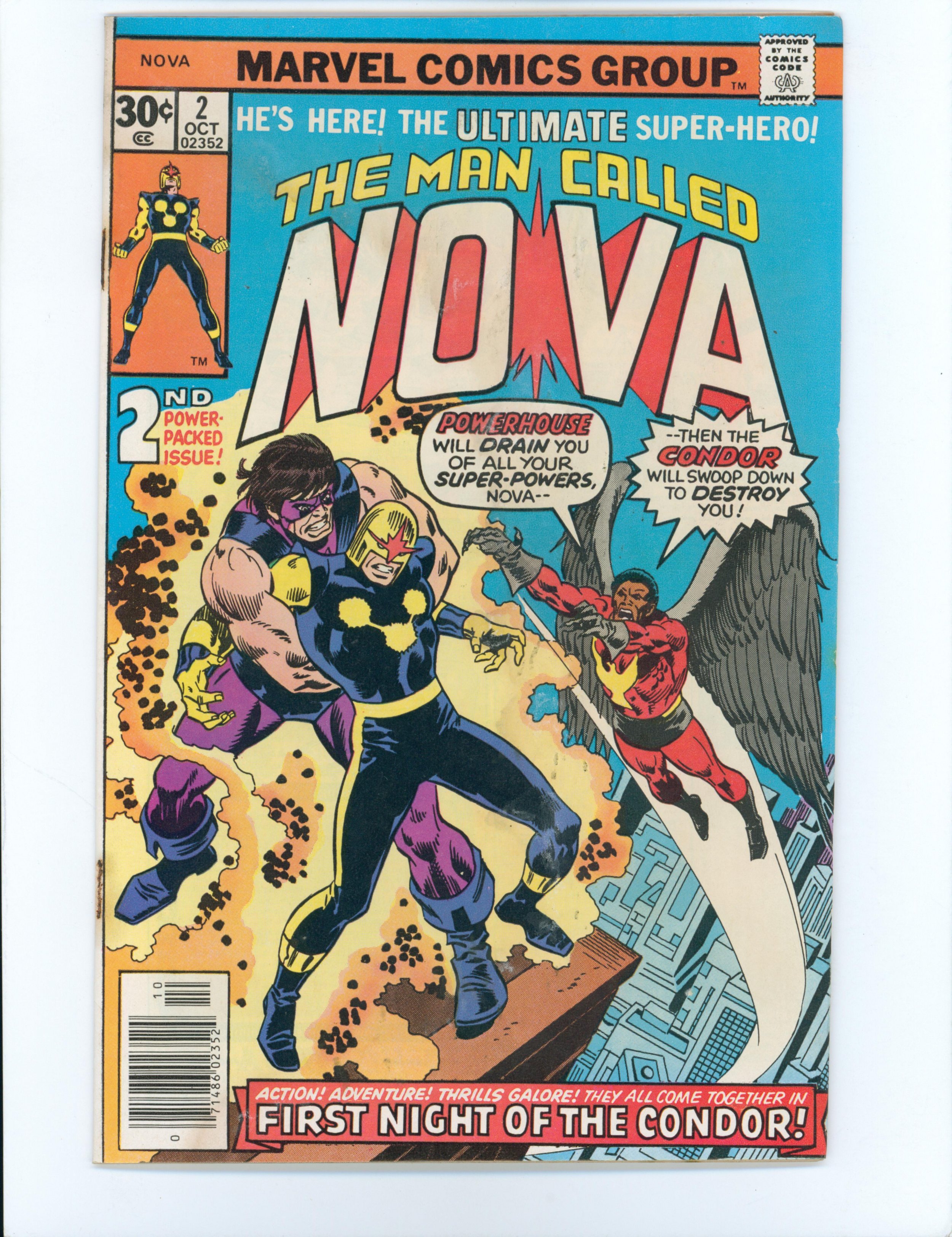 Nova 2 2nd app. of Nova, 1st appearances of Powerhouse & Condor | Comic ...
