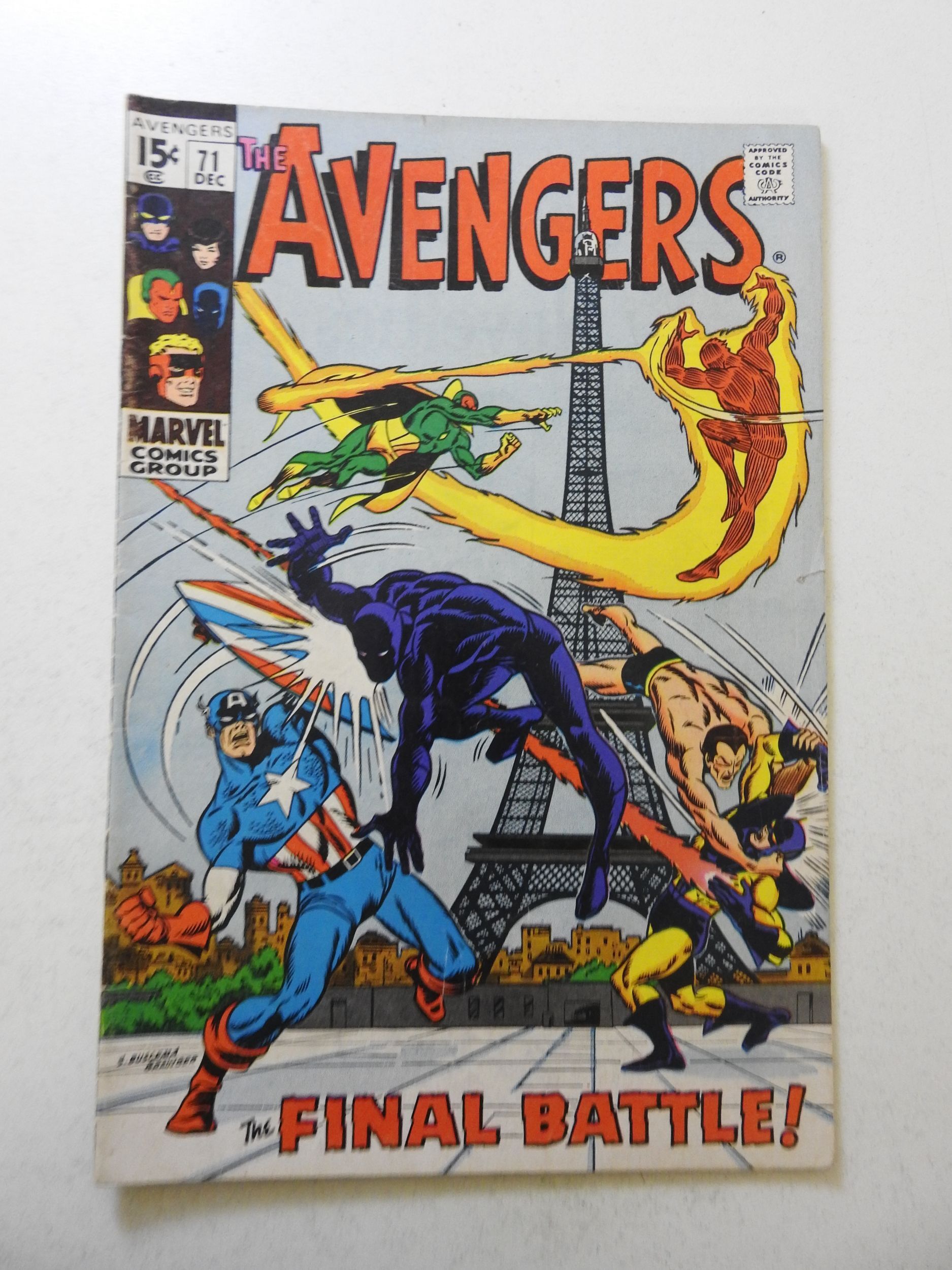 The Avengers #71 (1969) VG/FN Condition! 1/2 in tear fc | Comic Books ...