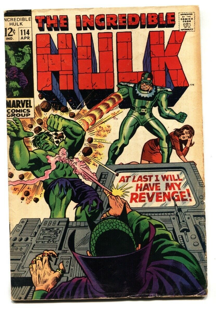 Incredible Hulk #114 1969- Marvel Comics- Herb Trimpe-comic book ...
