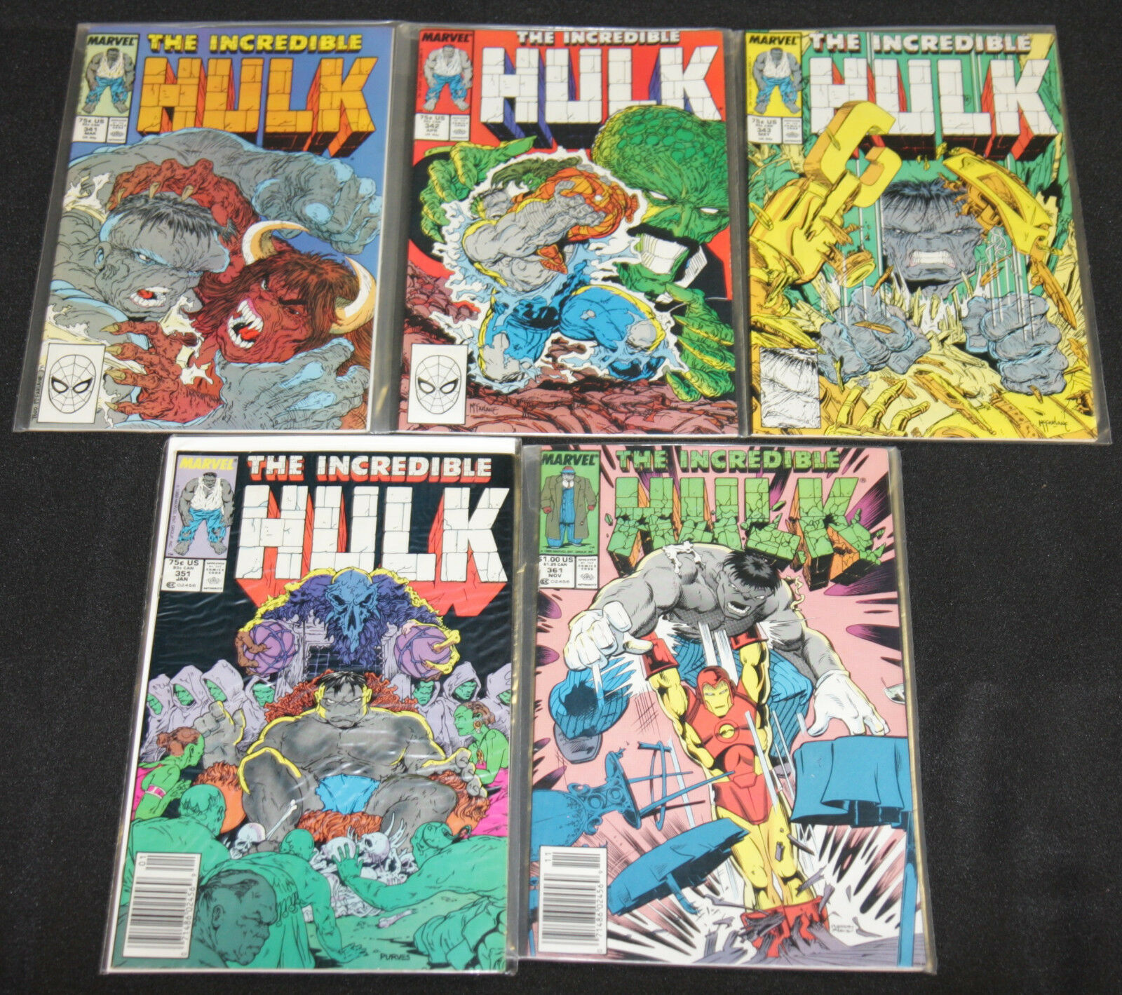 Marvel Copper Age INCREDIBLE HULK 17pc Mid Grade Comic Lot FN-VF ...