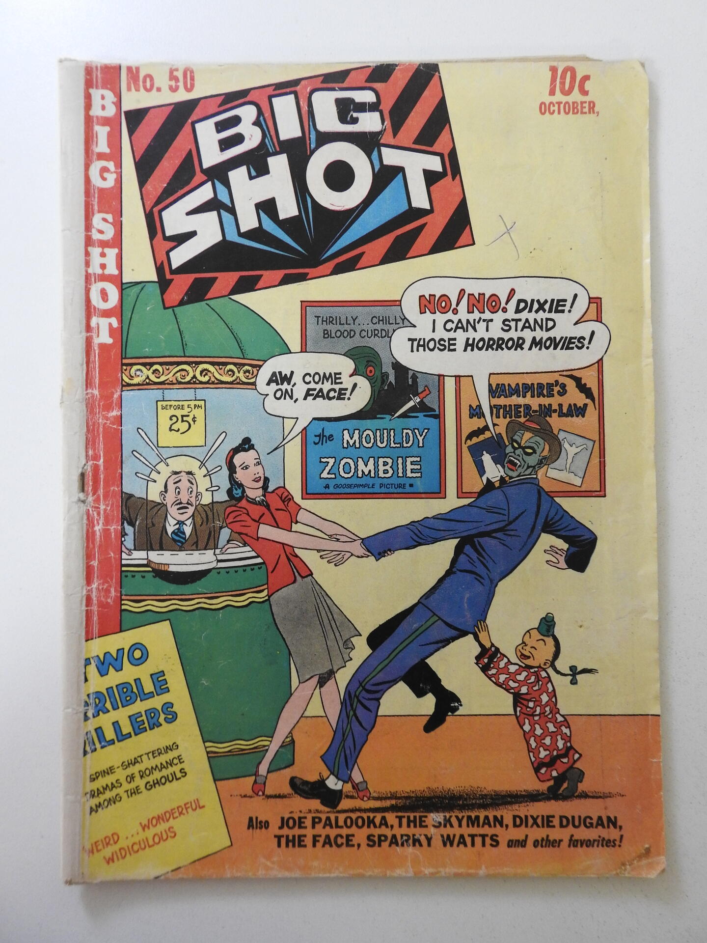 Big Shot Comics #50 (1944) GD Condition 2 centerfold wraps detached ...