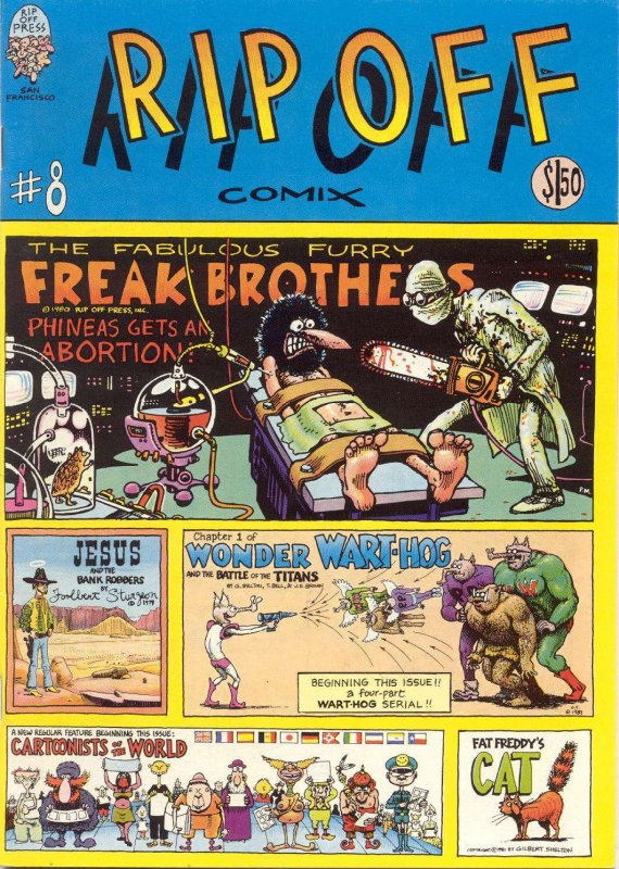 Rip Off Comix #8 FN ; Rip Off | Underground Freak Brothers Wonder Wart ...