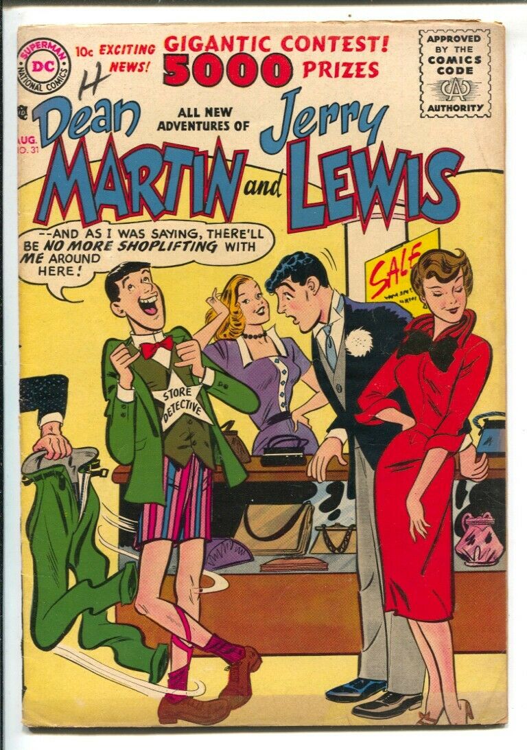 Adventures Of Dean Martin and Jerry Lewis #31 1956-Owen Fitzgerald art ...