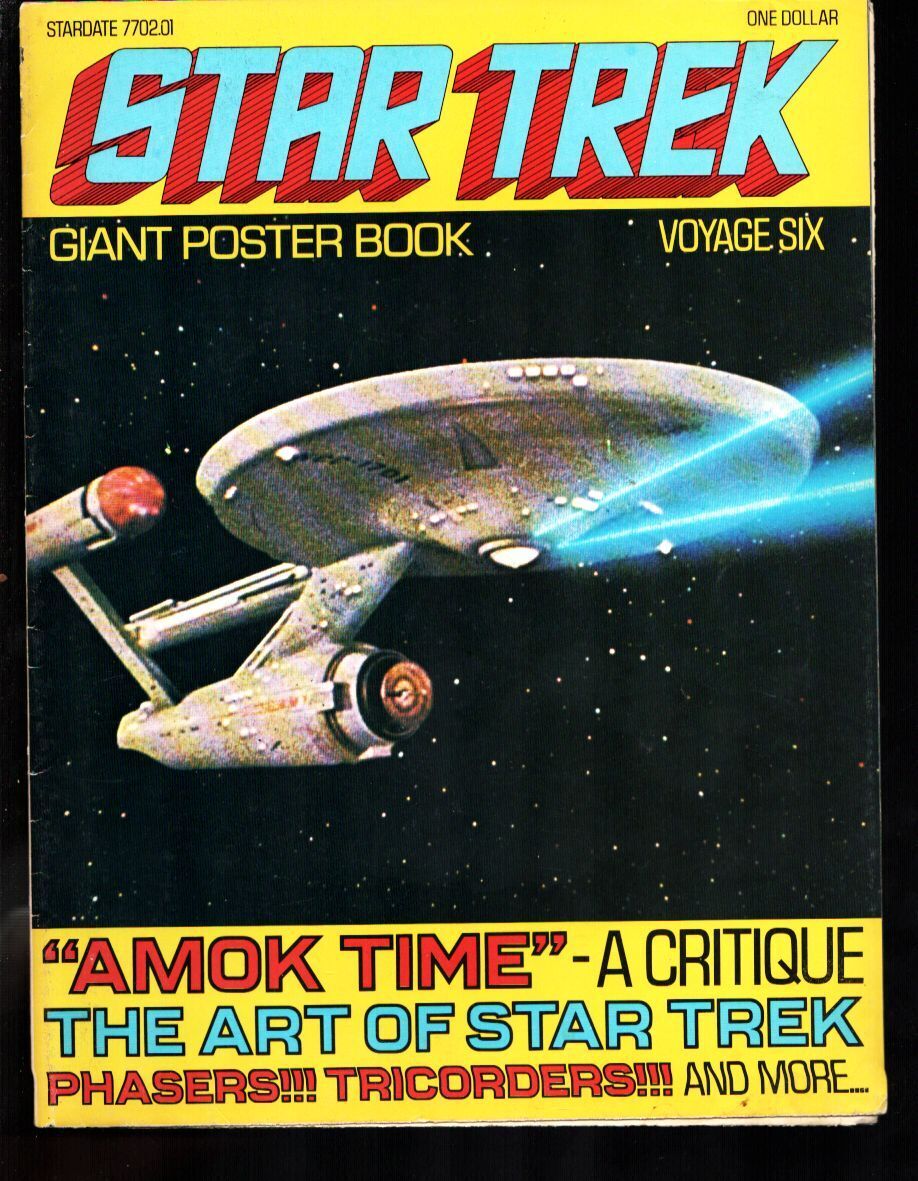 MAG: Star Trek Giant Poster Book #6 1977-Starship Enterprise cover ...