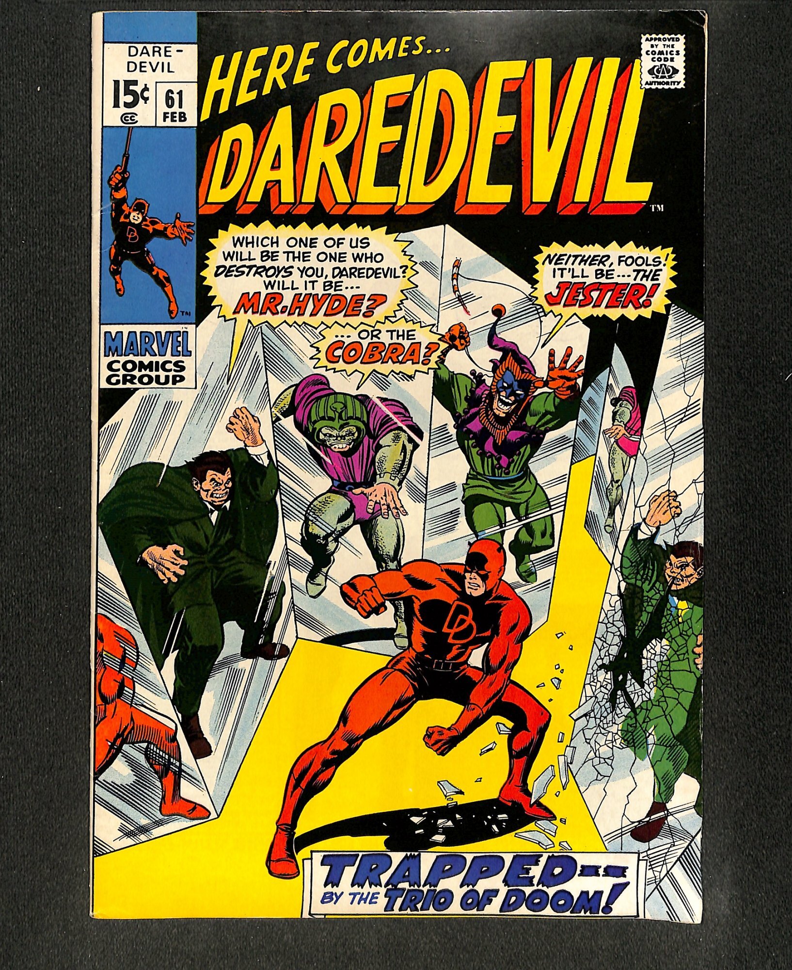 Daredevil #61 Cobra! The Jester! Mr Hyde! | Full Runs & Sets, Marvel ...