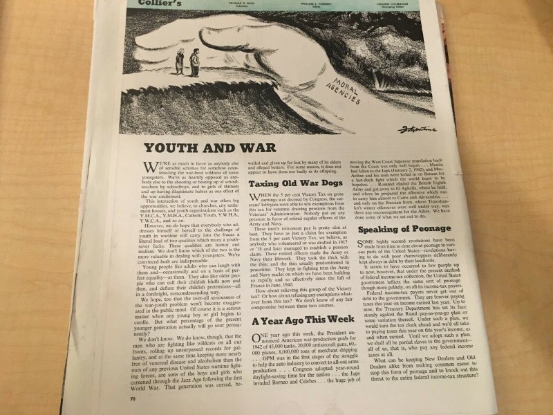 Homefront Magazine Ads World War II Loose Wartime Advertisements B8 ...