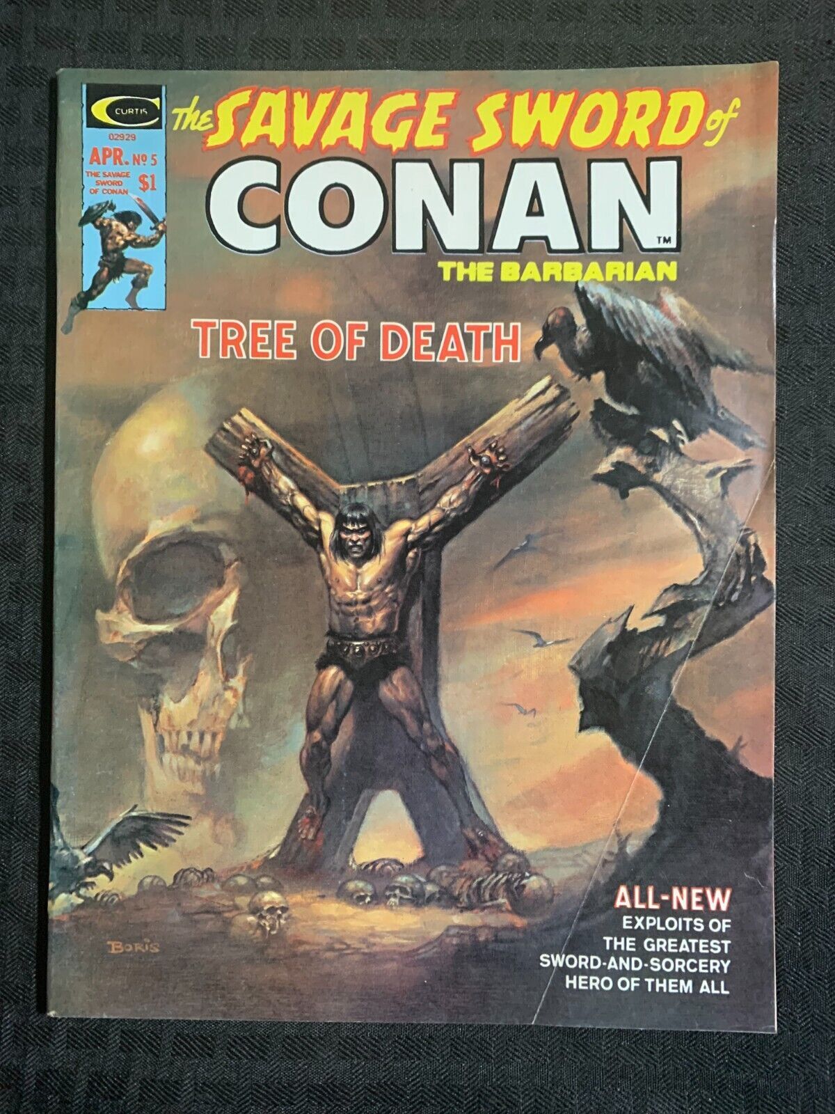 1975 SAVAGE SWORD OF CONAN Magazine #5 VG- 3.5 Boris Vallejo Cover ...